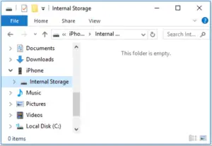 Top 5 Ways to Fix Empty iPhone Internal Storage on Windows 10 - iDevice Central