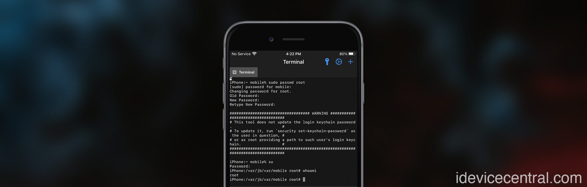 How to change the ROOT Password on a rootless Jailbreak (iOS 15 – iOS ...