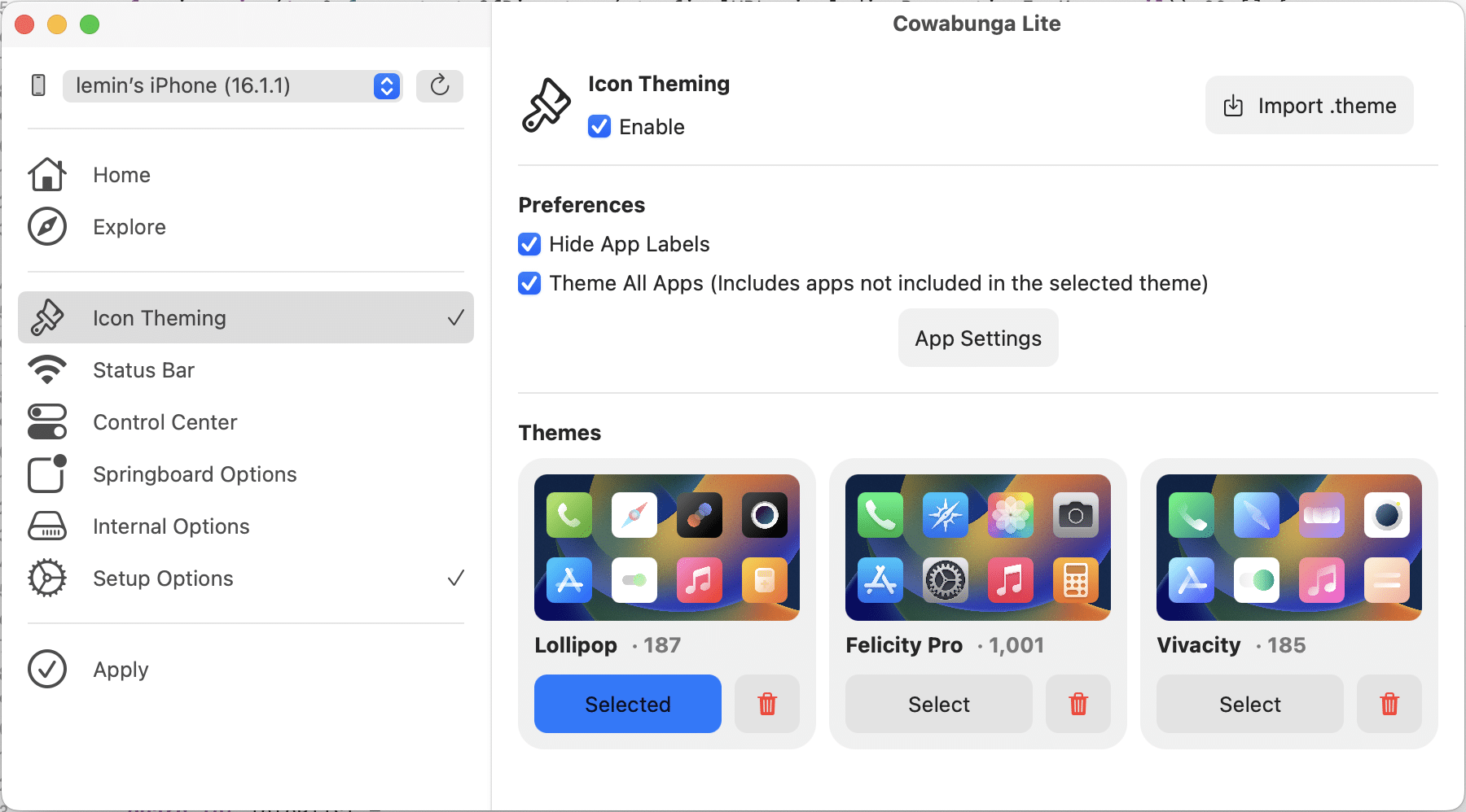 Cowabunga Lite v1.2.2 RELEASED! Install Tweaks and Themes Without ...