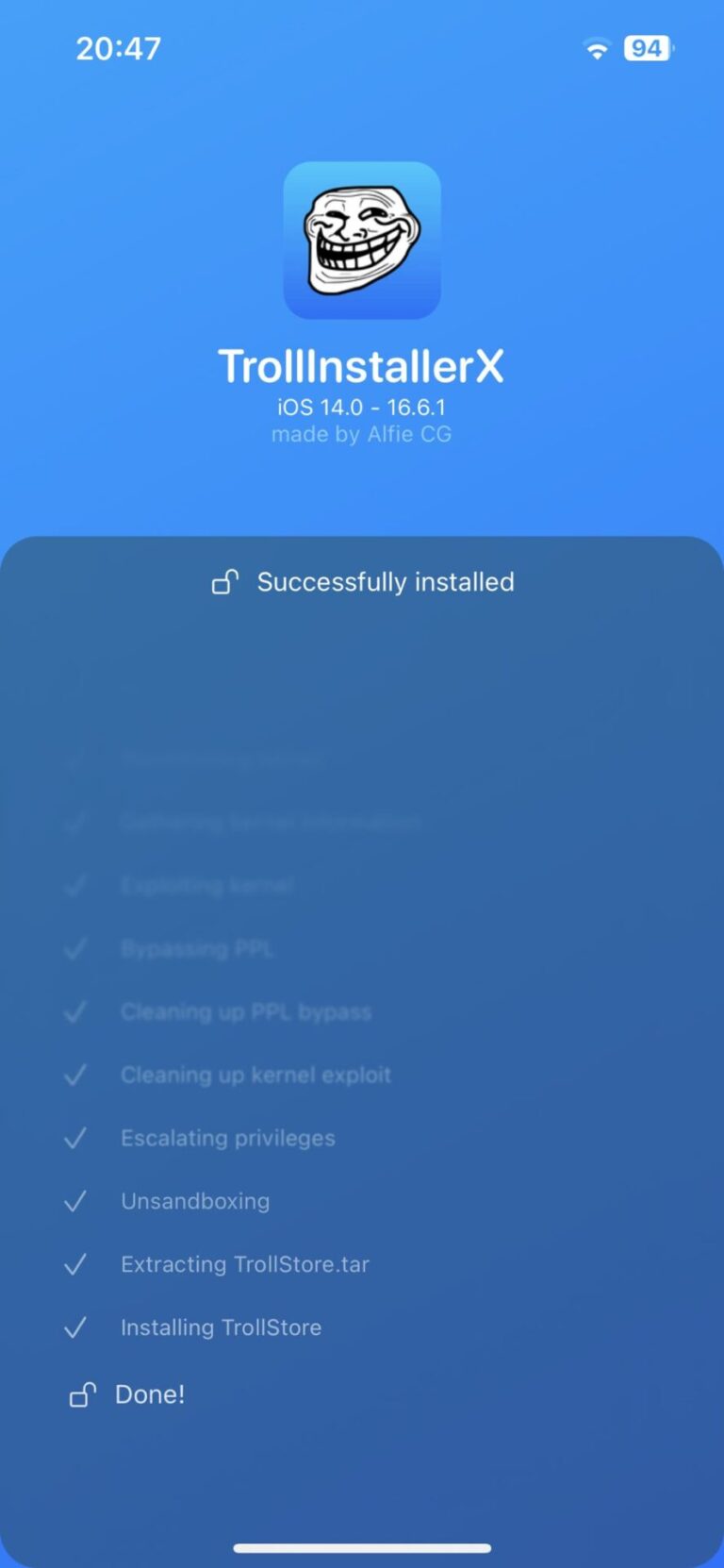 How To Install TrollStore 2 Using TrollInstallerX for iOS 14 – iOS 17.0 ...