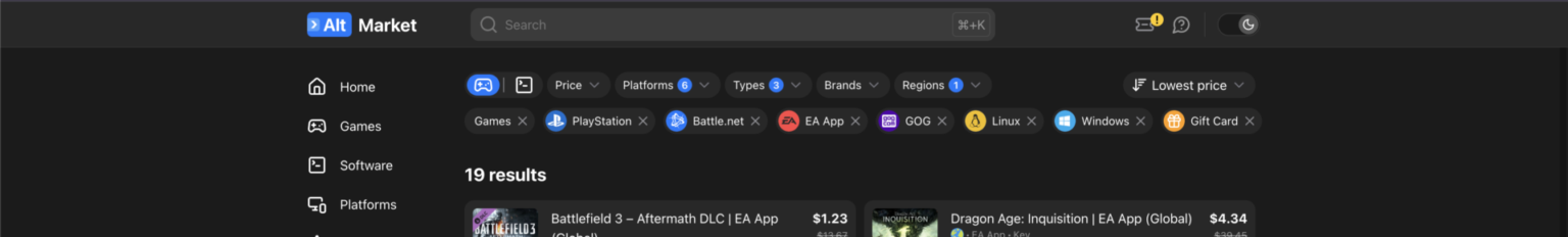 How to use AltMarket.app: The New Digital Storefront for Discounted ...